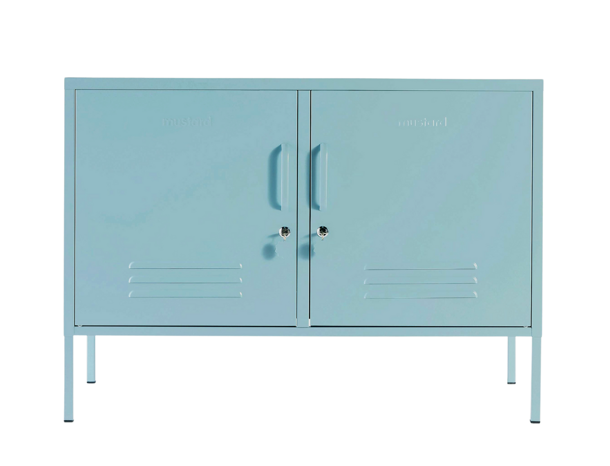 The Lowdown in Ocean • Locker TV Unit • Ocean Blue Locker TV Unit